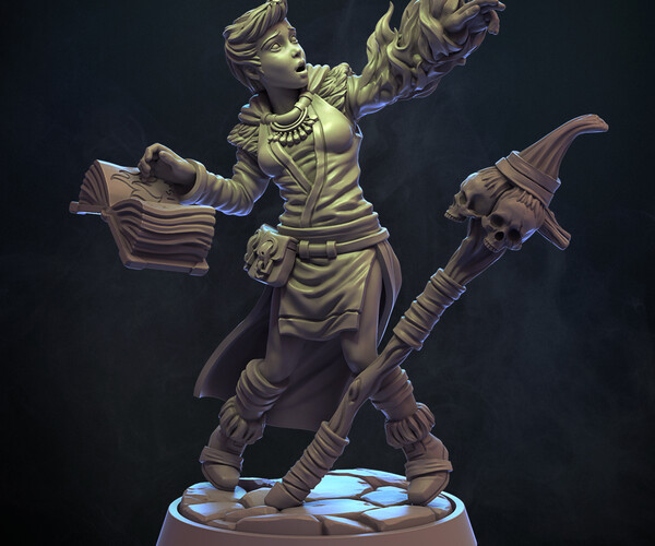 ArtStation - Apprentice Mage 32mm | Resources