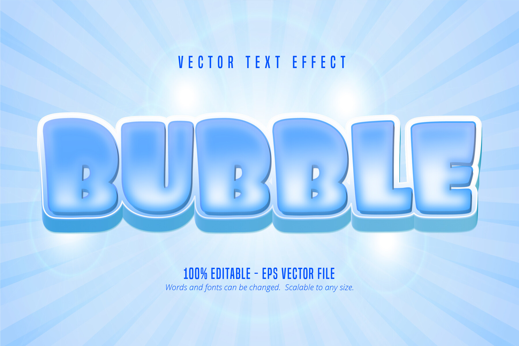 ArtStation - Bubble text, cartoon style editable text effect | Artworks