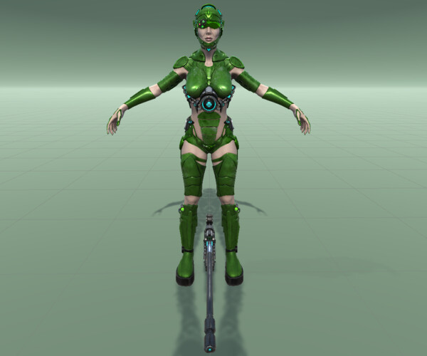 ArtStation - Sci-Fi Ranger - 7 colors | Game Assets