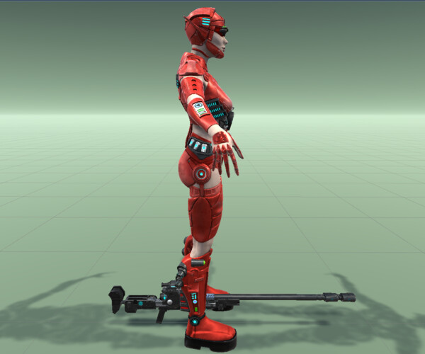 ArtStation - Sci-Fi Ranger - 7 colors | Game Assets