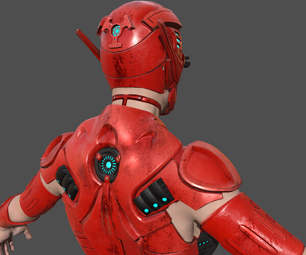 ArtStation - Sci-Fi Ranger - 7 colors | Game Assets