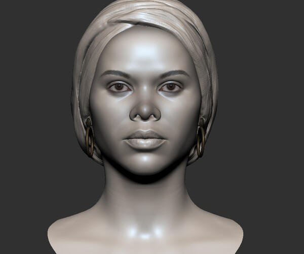 ArtStation - Woman Head Base Mesh 3D model | Game Assets