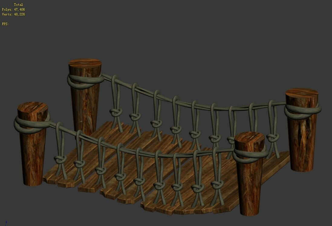 ArtStation - Vermont Ridge - rope bridge | Game Assets