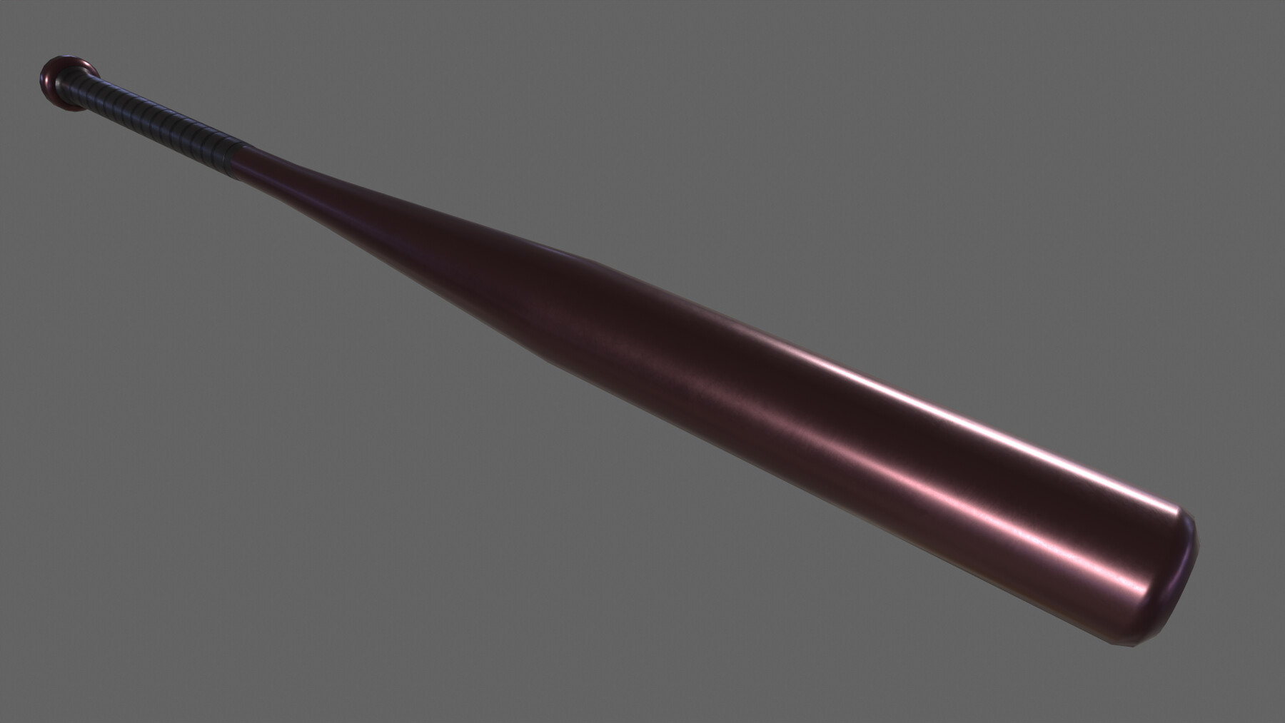 ArtStation - PBR BaseBall Bat Moderate Red | Game Assets