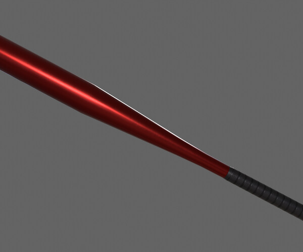 ArtStation - PBR Baseball Bat Red | Resources