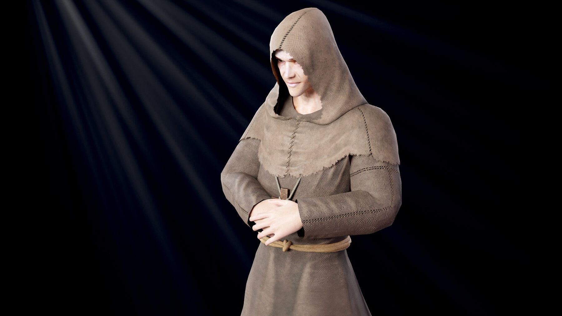 ArtStation - Medieval Monk | Game Assets