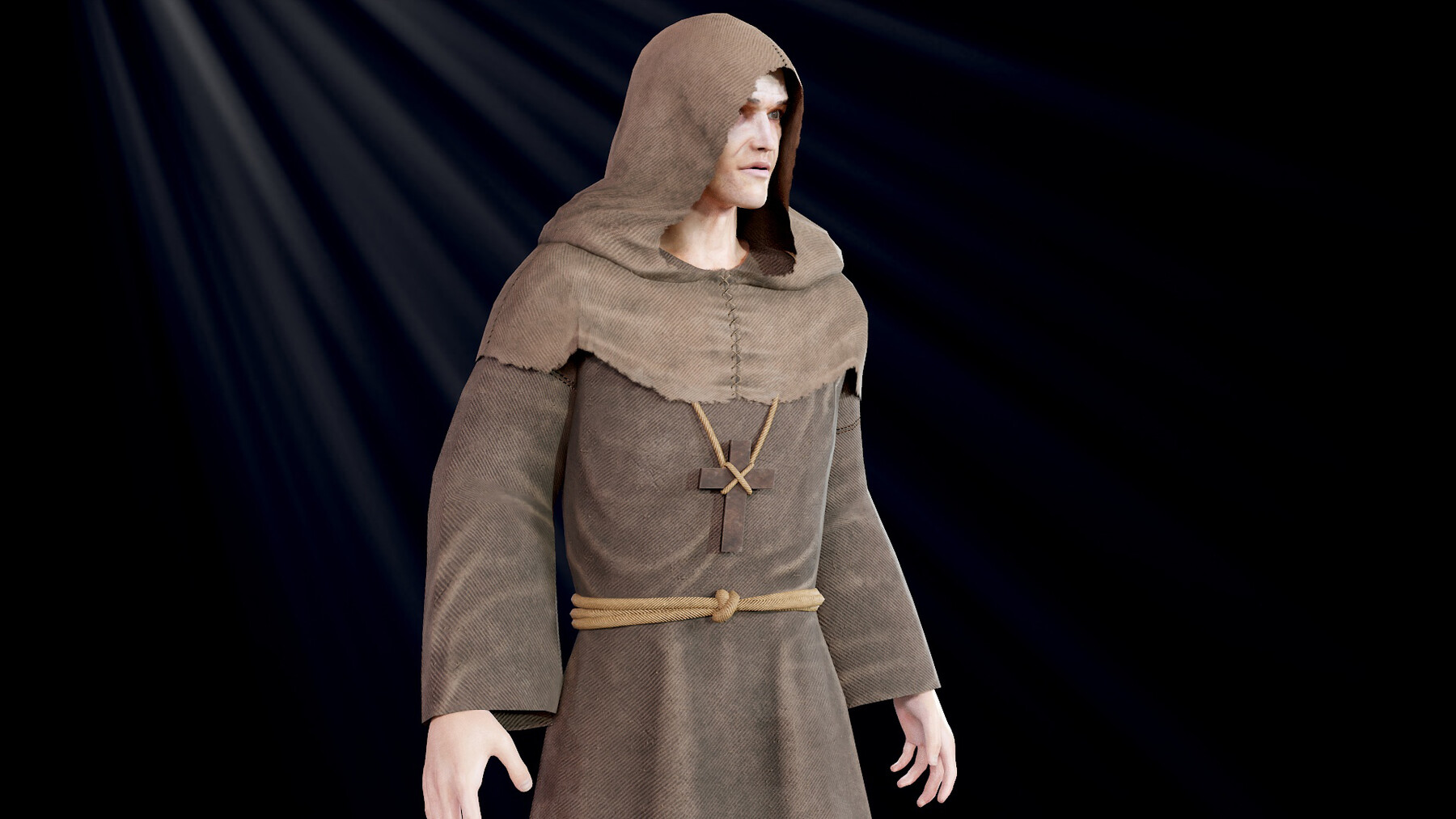 ArtStation - Medieval Monk | Game Assets