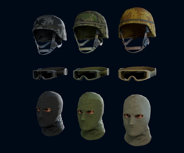 ArtStation - Military Head | Game Assets