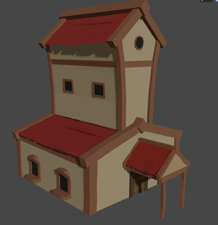ArtStation - Low Poly Building Pack | Game Assets