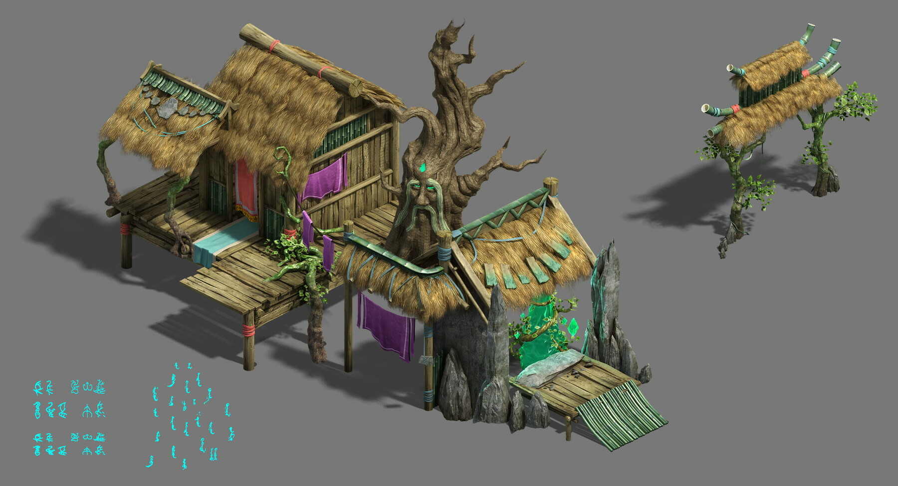 ArtStation - Wizard Forest - Tree House | Game Assets