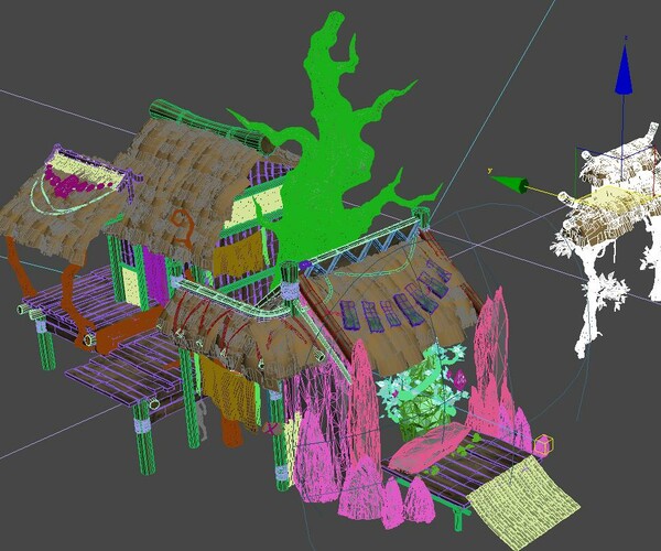 ArtStation - Wizard Forest - Tree House | Game Assets