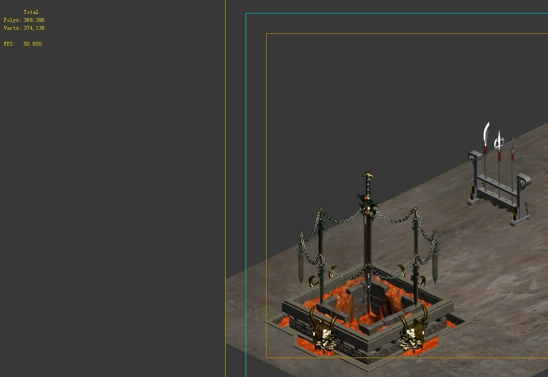 ArtStation - Barracks - sword furnace | Game Assets