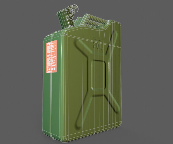 ArtStation - Fuel Canister - 2 Texture sets - Game Ready Low-poly ...