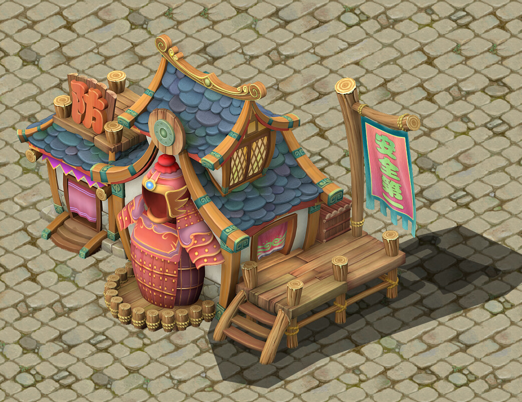 ArtStation - Cartoon version - armor shop | Game Assets