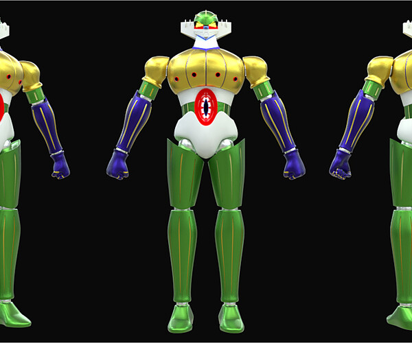 ArtStation - Jeeg Robot - Rigged | Game Assets