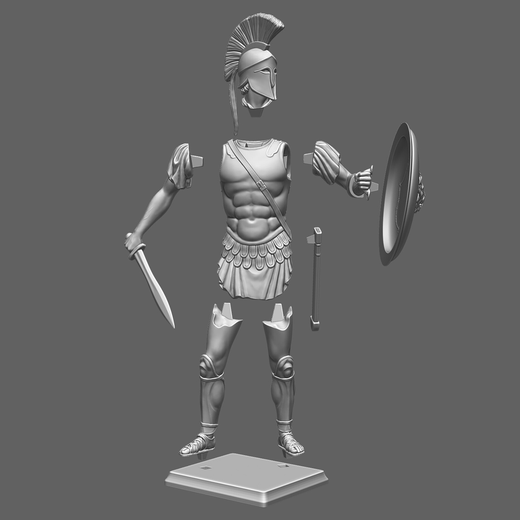 ArtStation - Greek Hoplite 3D print model | Resources