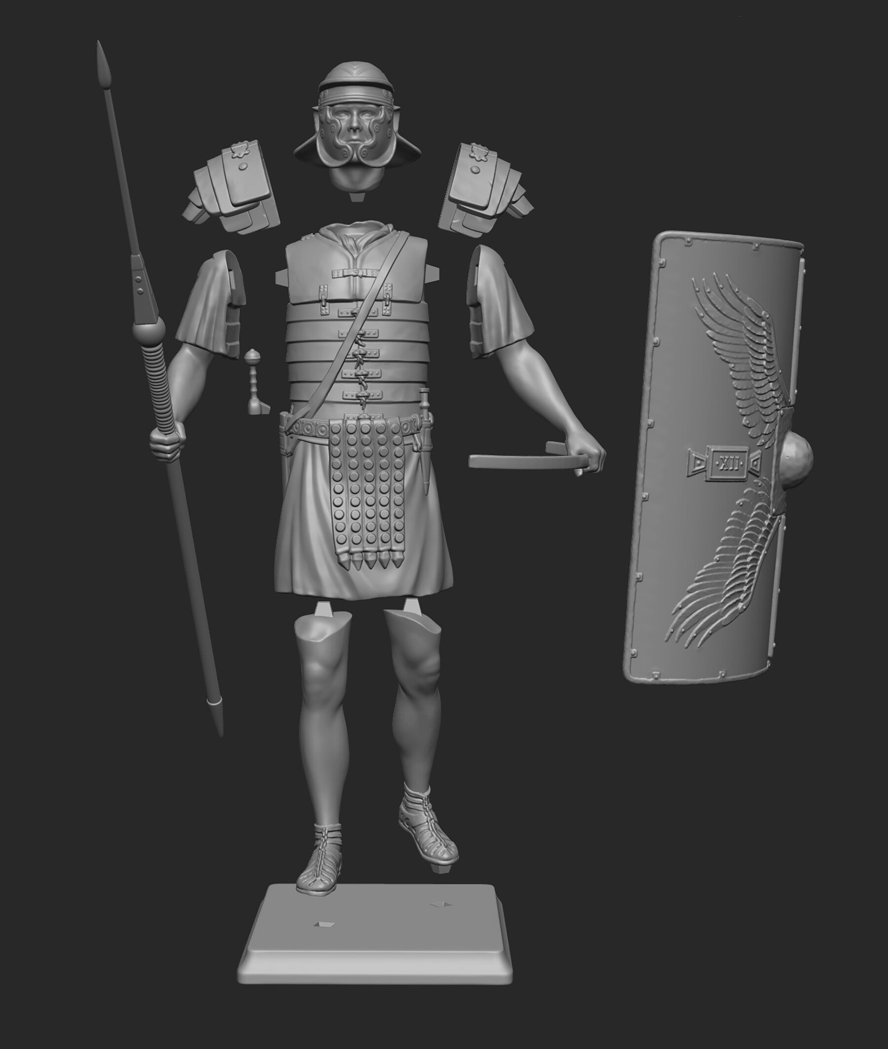 ArtStation - Roman Legionary 3D print model | Resources