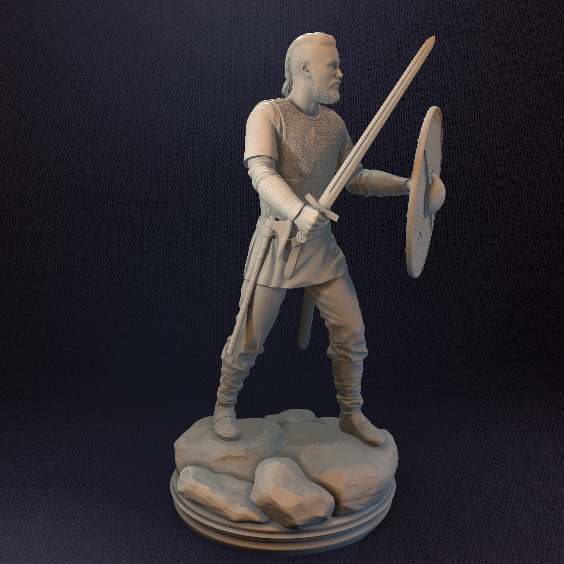 ArtStation - Ragnar Lothbrok 3D print model | Resources