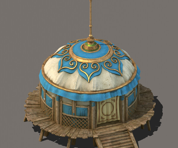 ArtStation - Grassland construction - tent 01 | Game Assets