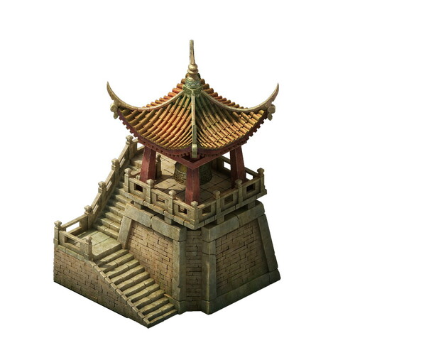 ArtStation - Game Model - Wall Clock Tower | Game Assets