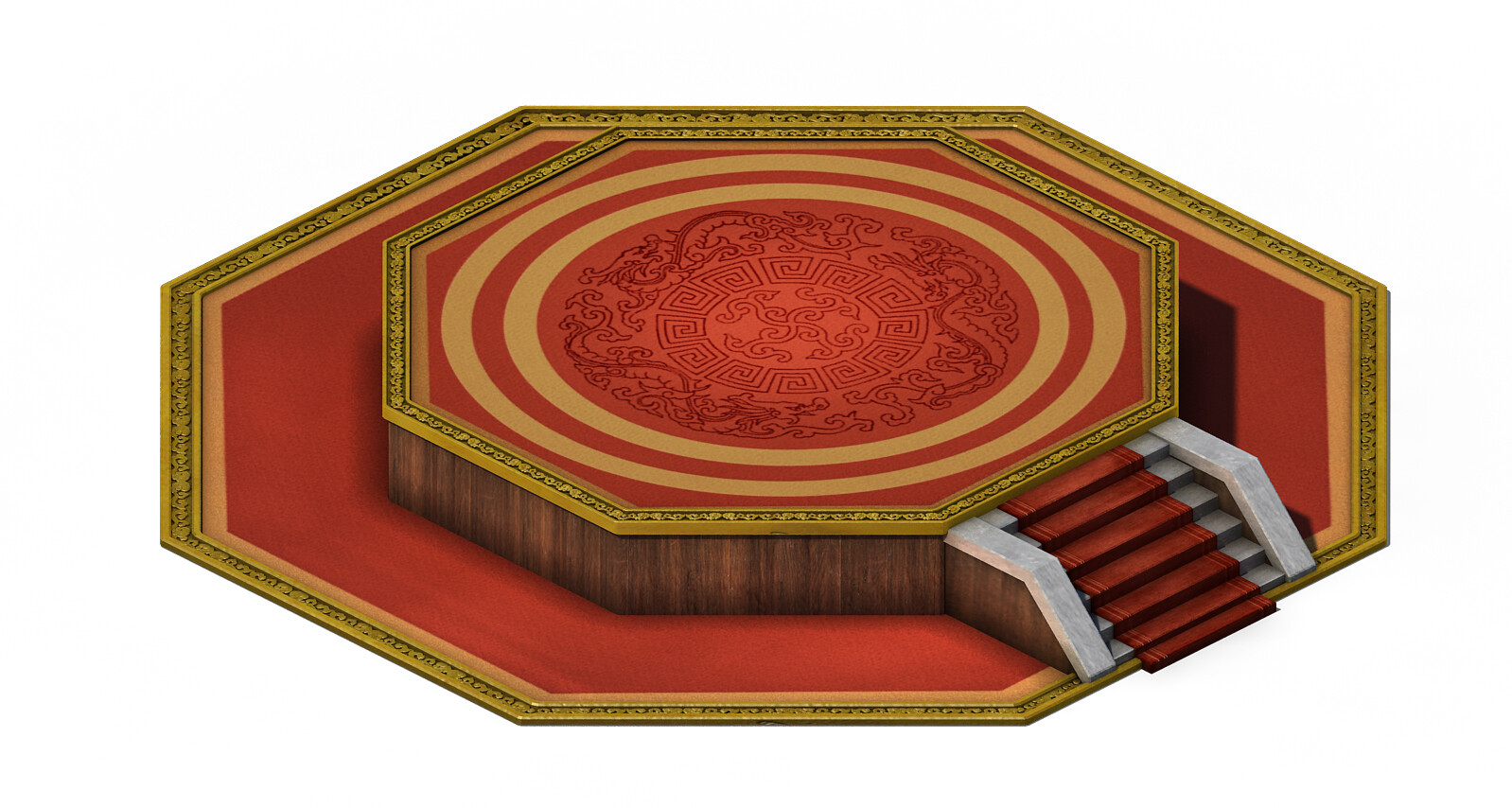 ArtStation - City - octagonal platform | Game Assets