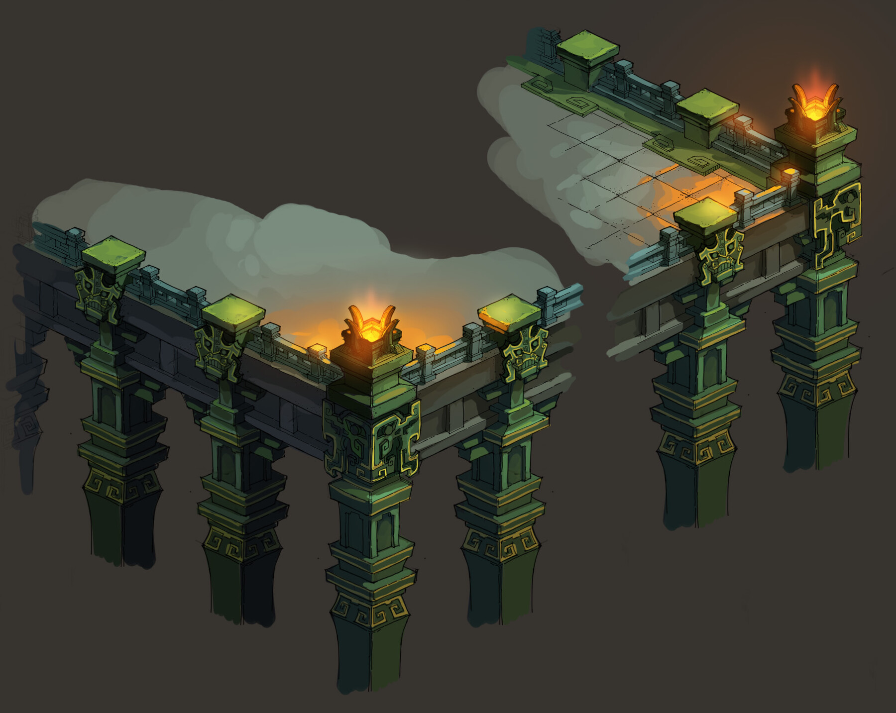 ArtStation - Game Model - Giant Palace Platform Design | Game Assets