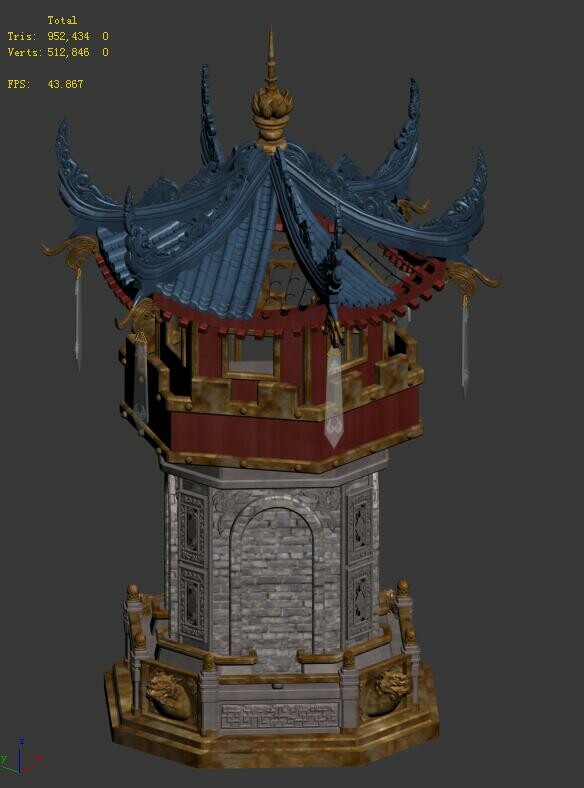 ArtStation - Building - contest ring - decorative tower | Game Assets