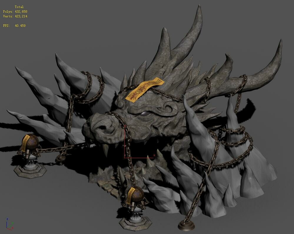 ArtStation - Trapped Dragon Cave - Entrance | Game Assets