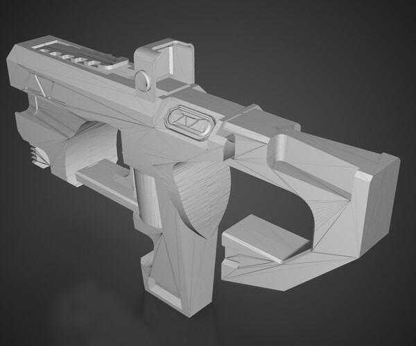 ArtStation - Cyber Punk PBR SMG | Resources