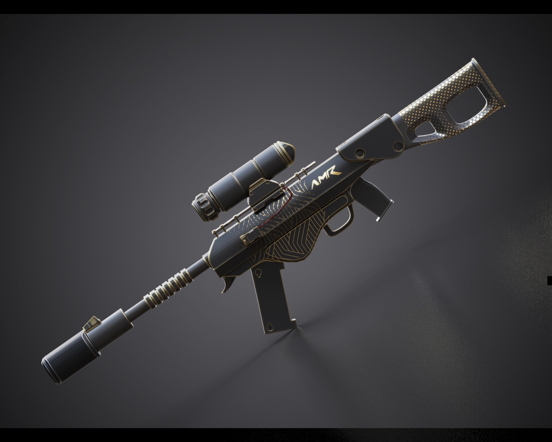 ArtStation - DMR Rifle | Game Assets