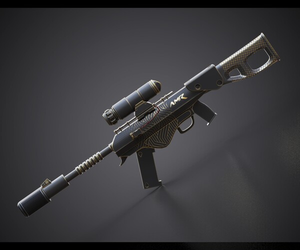 ArtStation - DMR Rifle | Game Assets