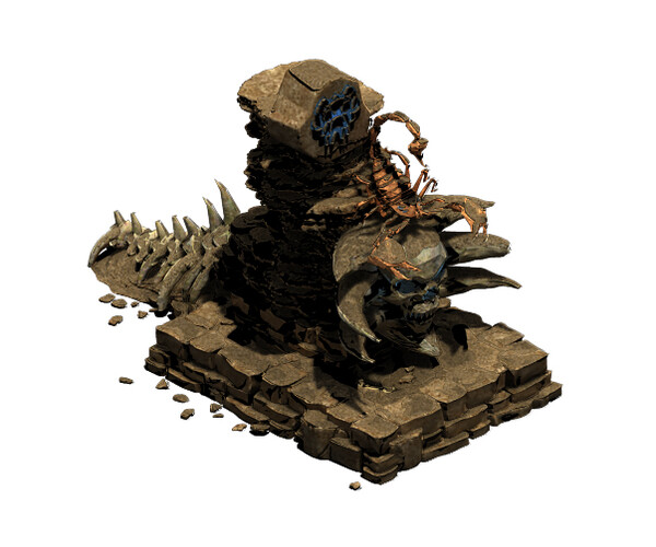 ArtStation - Desert-boss altar | Game Assets