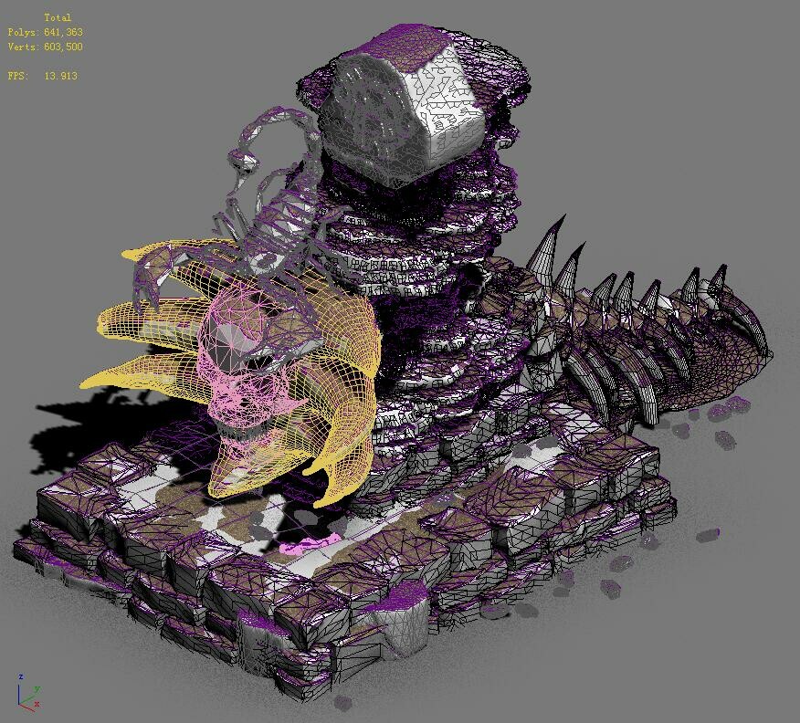 ArtStation - Desert-boss altar | Game Assets