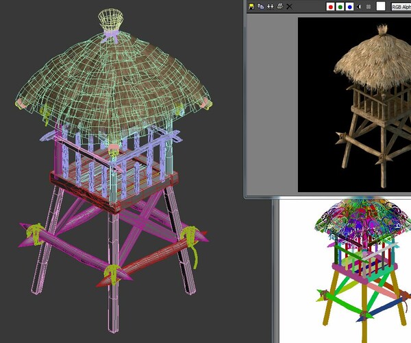 ArtStation - Cottage Tribe - Watchtower 02 | Game Assets