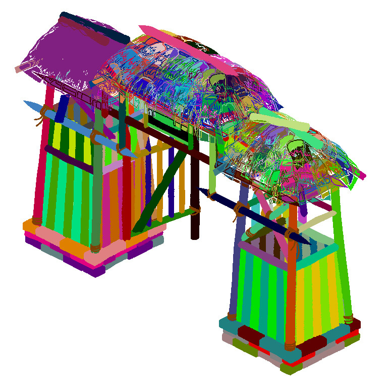 ArtStation - Cottage tribe - entrance arch 02 | Game Assets