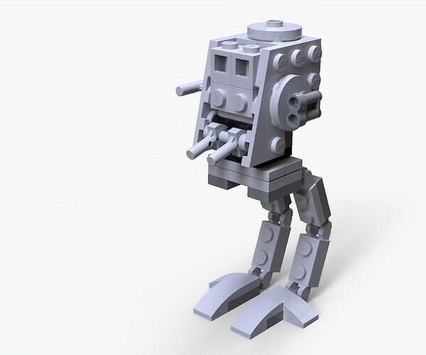 ArtStation - Lego AT-ST | Game Assets
