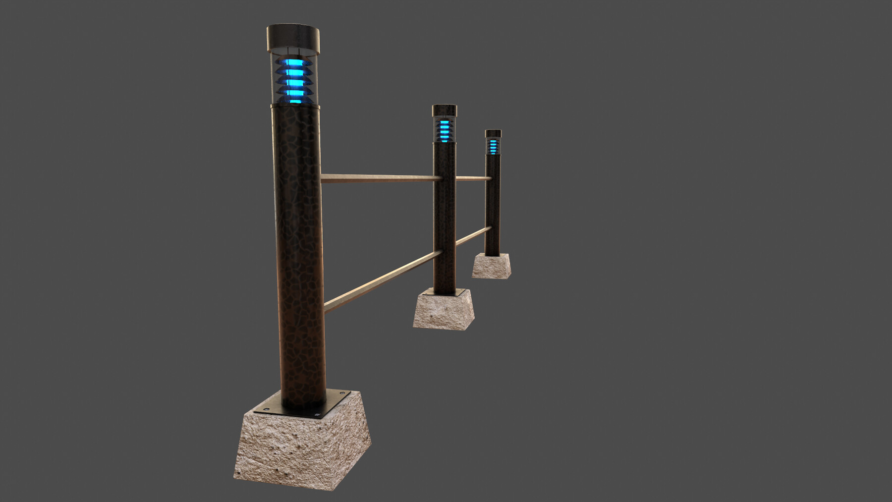 ArtStation - Garden Lights 3d Model | Game Assets