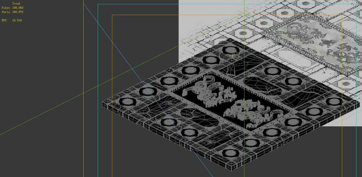 ArtStation - Game Model - stone carved ground surface 02 | Game Assets