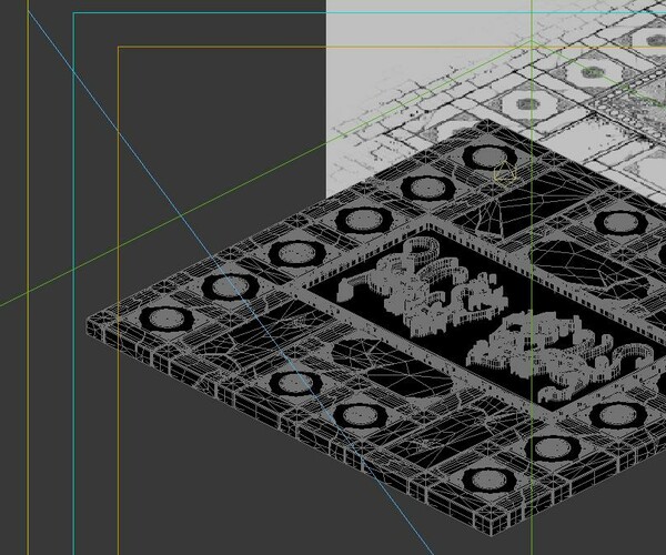 ArtStation - Game Model - stone carved ground surface 02 | Game Assets