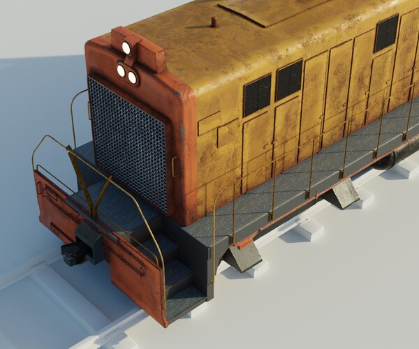 ArtStation - Diesel locomotive 3D model textures PBR 4K | Resources