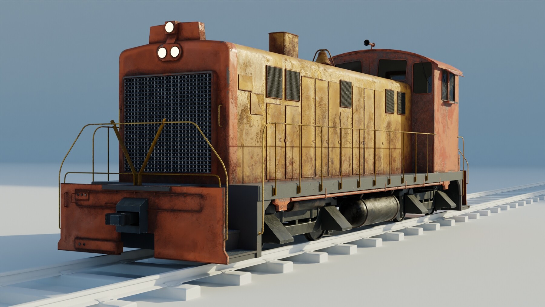 ArtStation - Diesel locomotive 3D model textures PBR 4K | Resources