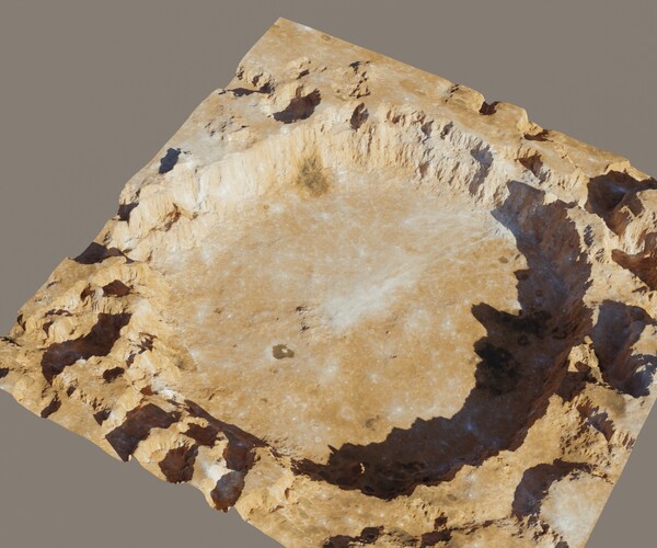 ArtStation - Crater 3D model Compete textures and materials | Resources