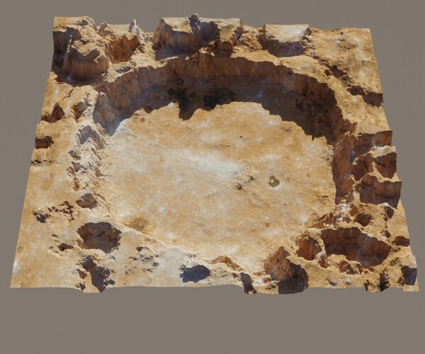 ArtStation - Crater 3D model Compete textures and materials | Resources