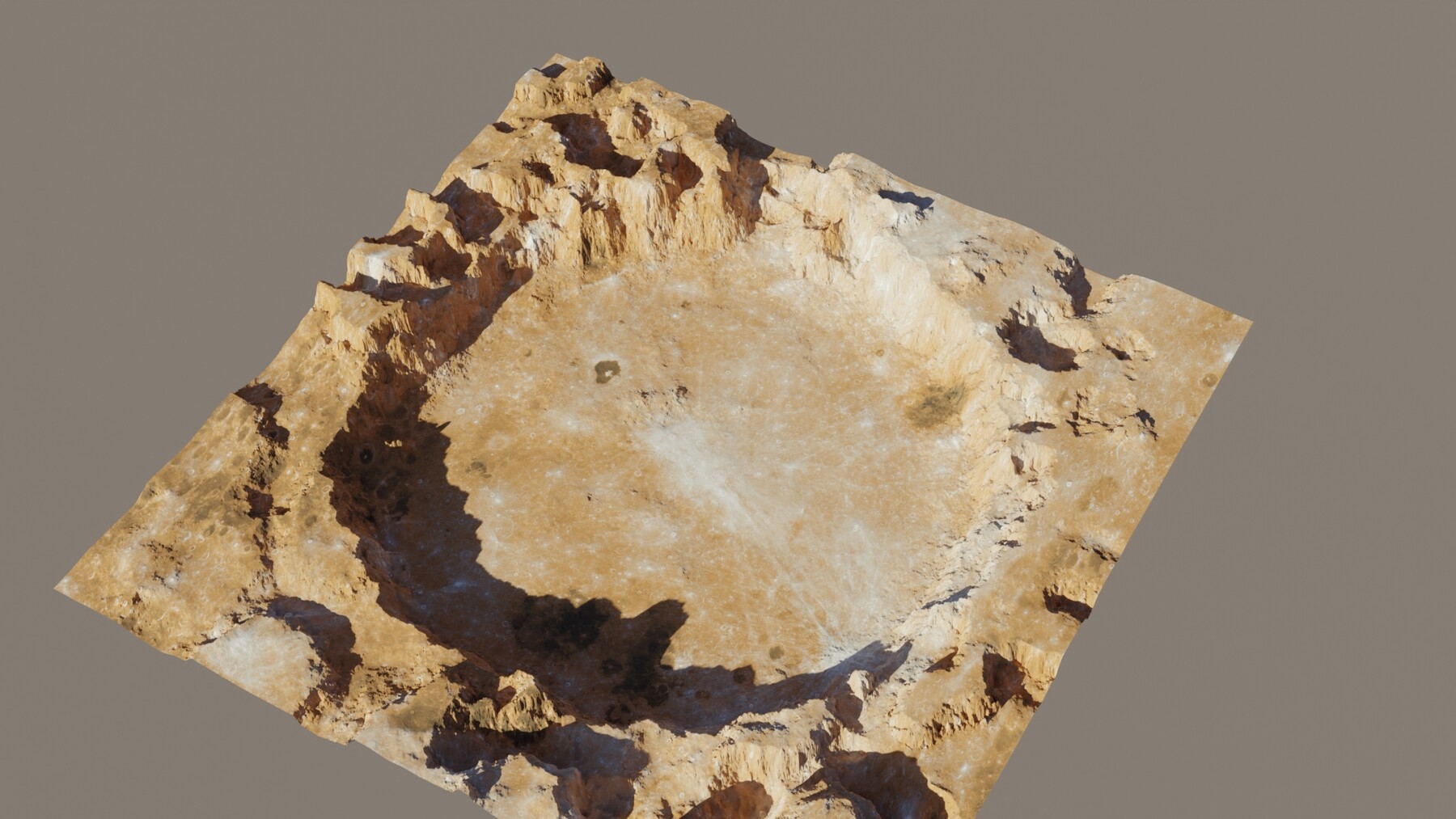 ArtStation - Crater 3D model Compete textures and materials | Resources