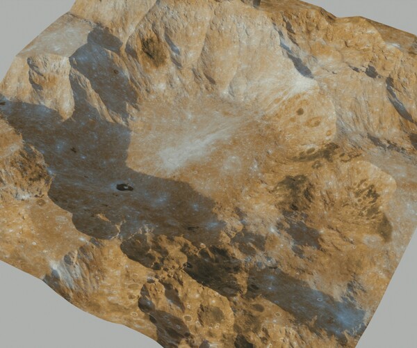 ArtStation - Crater 3D model 2 level of details | Resources