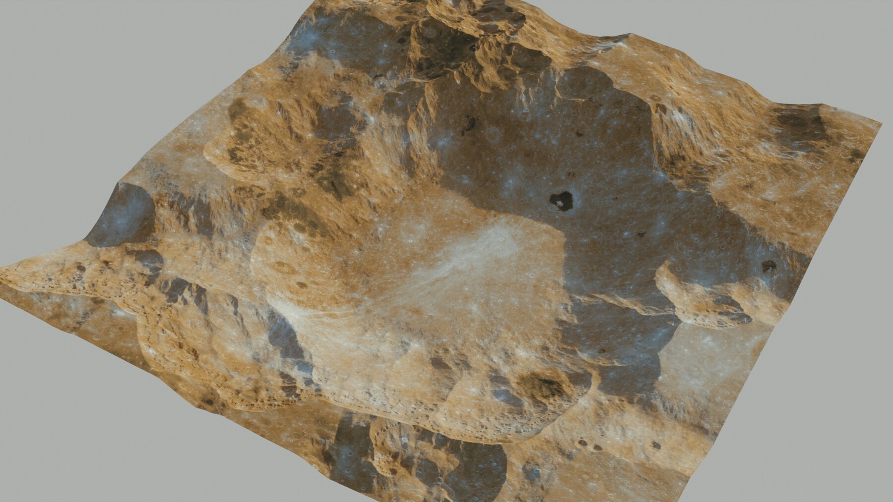 ArtStation - Crater 3D model 2 level of details | Resources