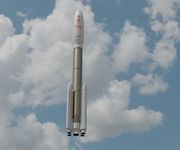 ArtStation - Missile Mars 2020 3D model | Resources