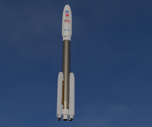 ArtStation - Missile Mars 2020 3D model | Resources