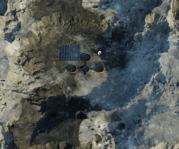 ArtStation - Moon Martian base 3D model | Resources