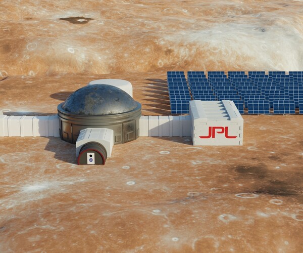 ArtStation - Martian base 3D model | Game Assets